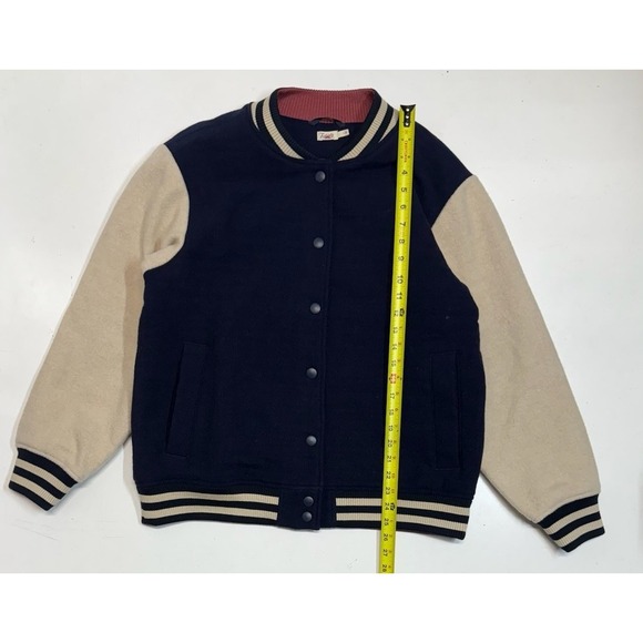 Faherty | Jackets & Coats | Faherty Varsity Bomber Jacket Navy Blue ...